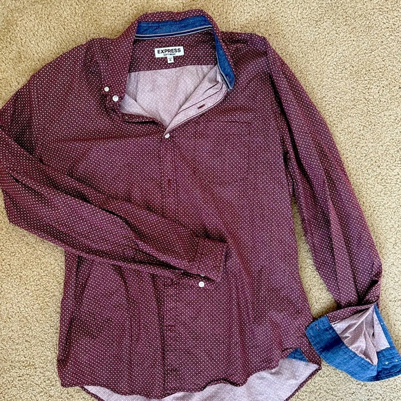Express | Shirts | Mens Express Soft Wash Dress Shirt | Poshmark
